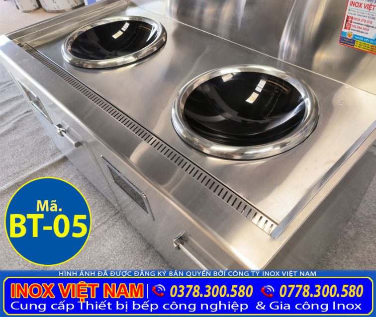 Bếp Từ Công Nghiệp Đôi Mặt Lõm Cầu BT-05 - Bếp Inox Việt Nam