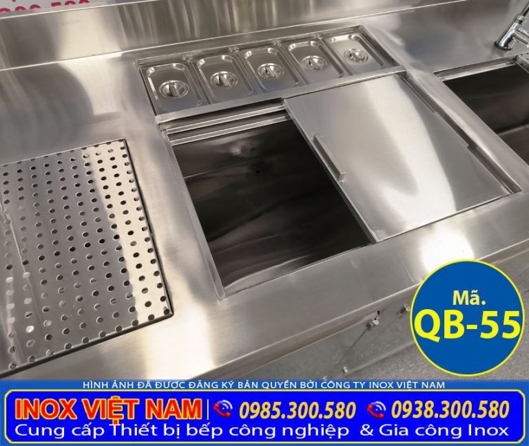 Quầy pha chế inox QB-55 - Bếp Inox Việt Nam