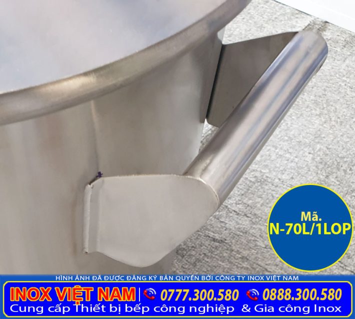 Nồi Inox Công Nghiệp 70L 1 Lớp N-70L/1LOP - Bếp Inox Việt Nam
